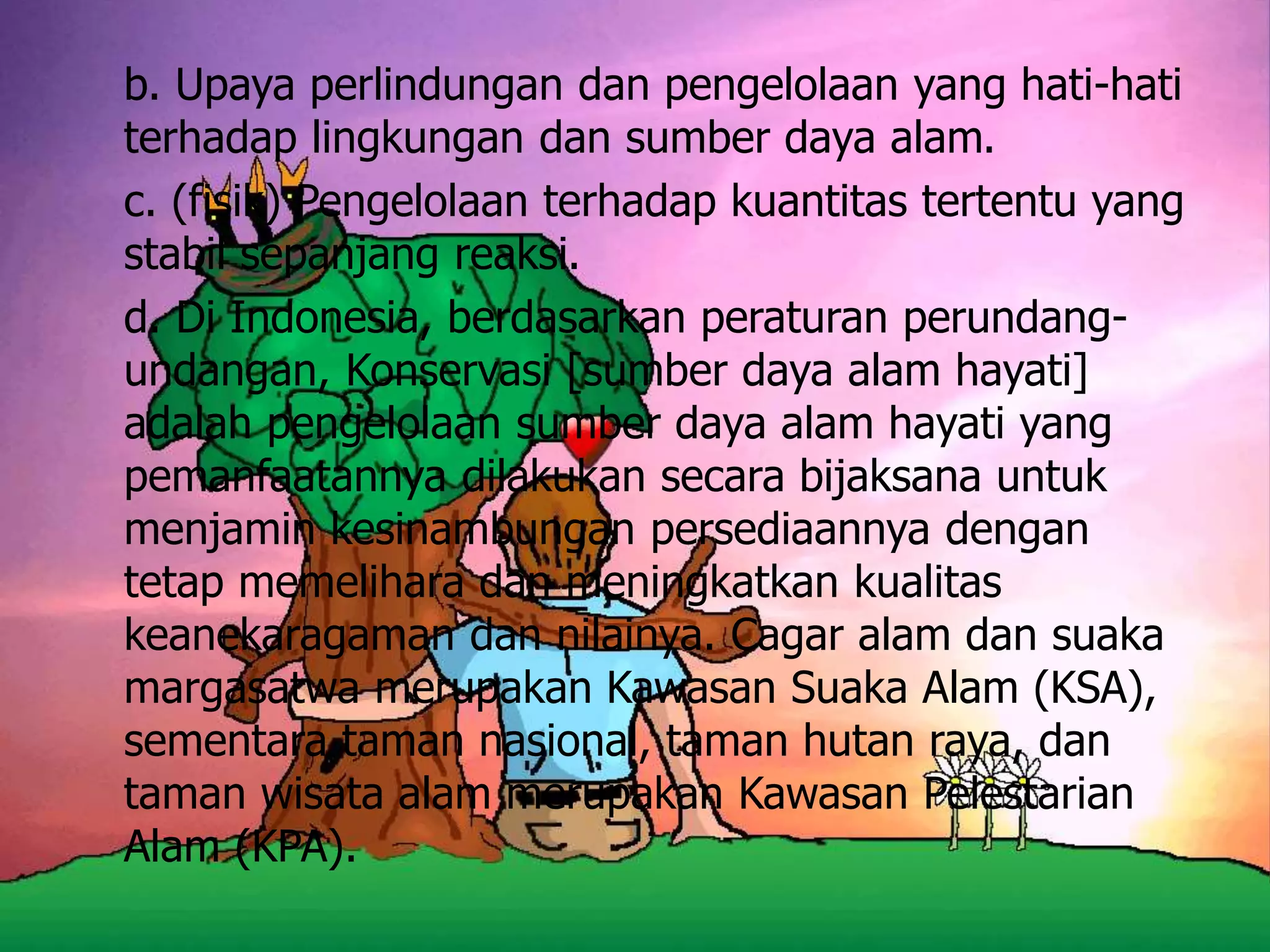 Manfaat keanekaragaman hayati dan konservasi (geografi) | PPTX