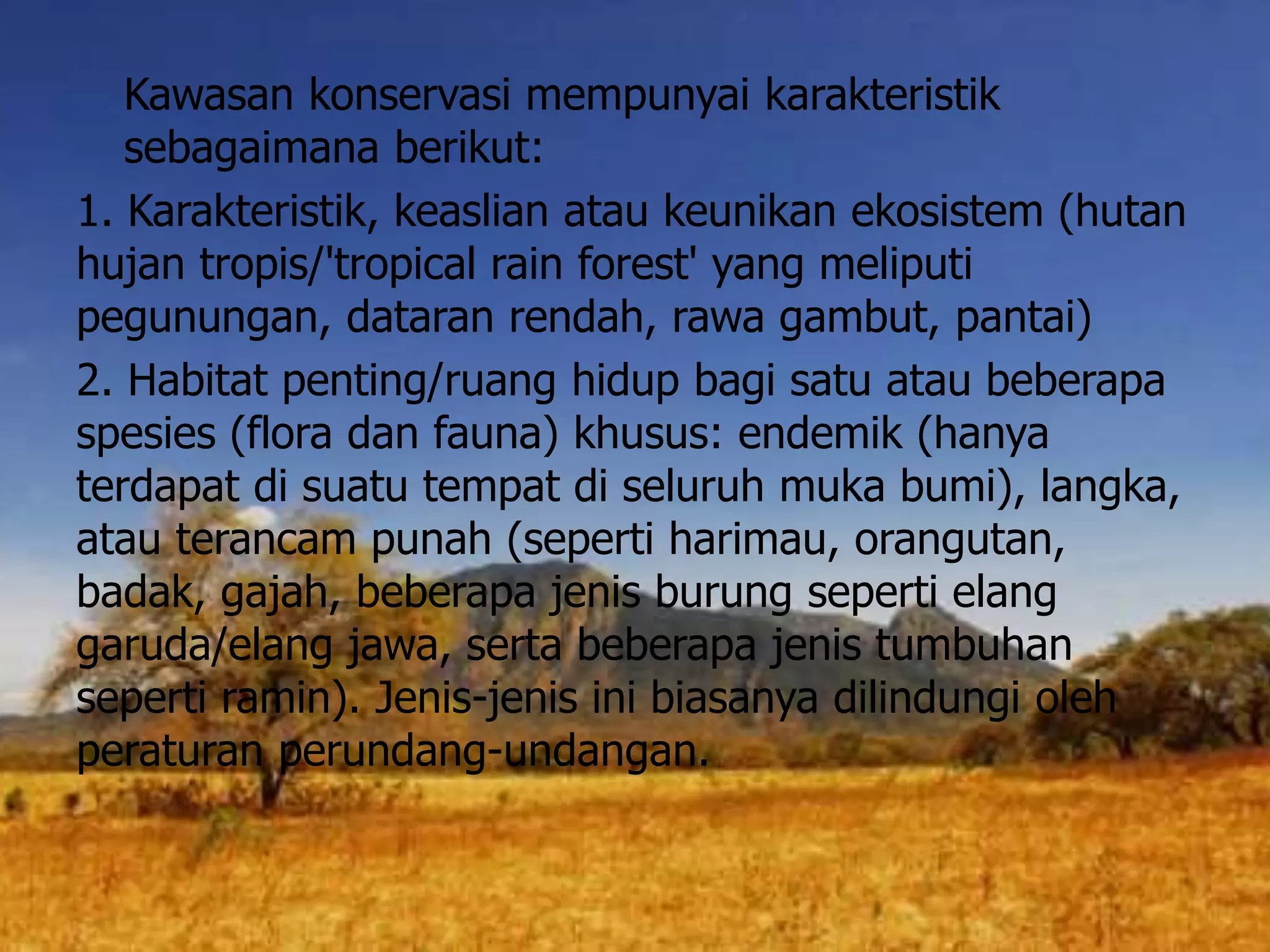 Manfaat keanekaragaman hayati dan konservasi (geografi) | PPTX