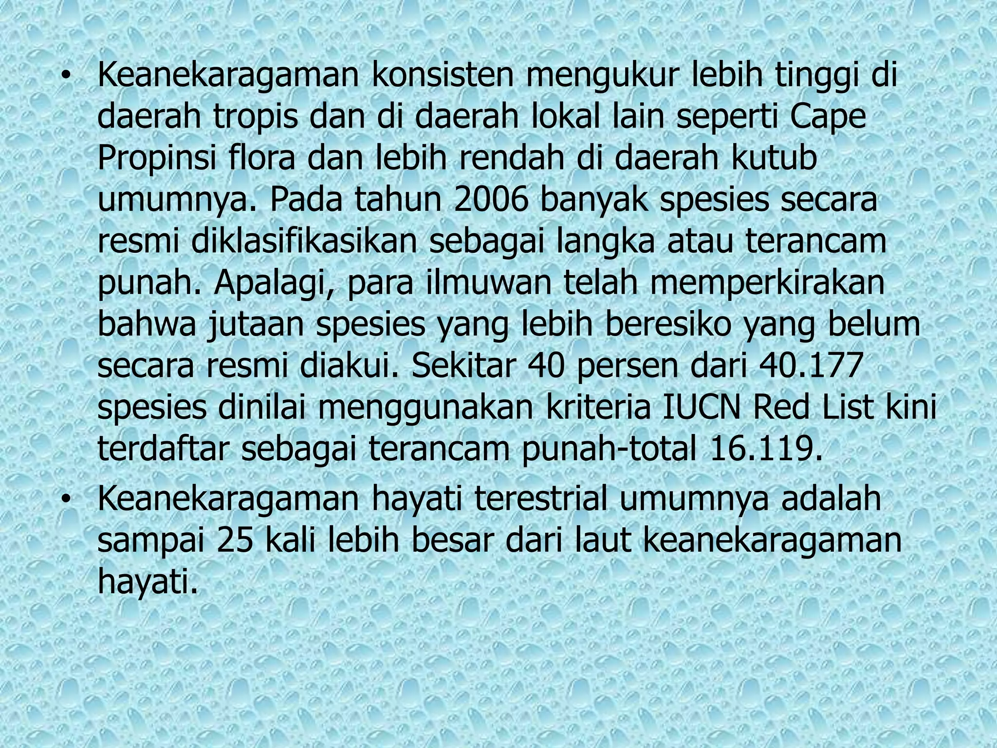 Manfaat keanekaragaman hayati dan konservasi (geografi) | PPTX