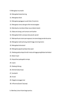 Manfaat kemukus | DOCX