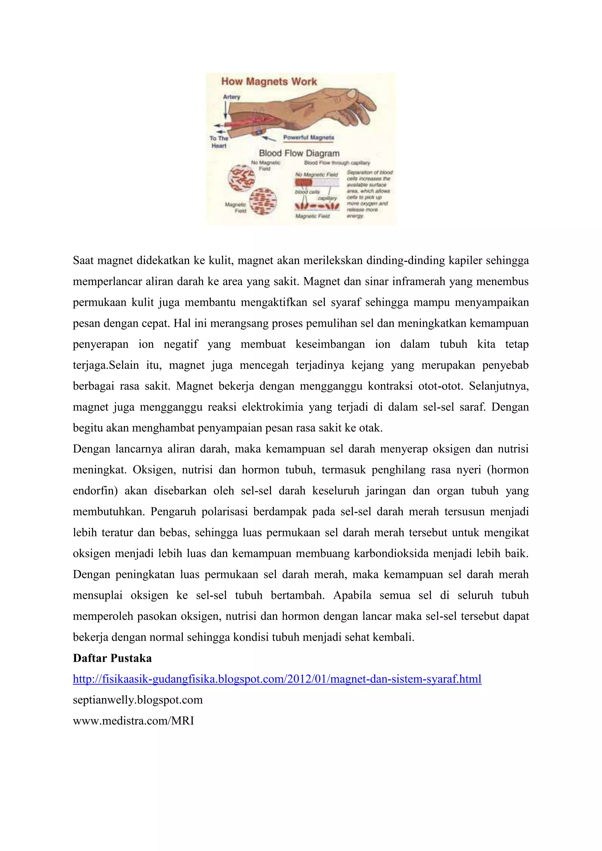 Manfaat magnet dalam bidang kesehatan | DOCX
