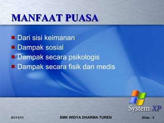 Manfaat puasa secara medis | PPT