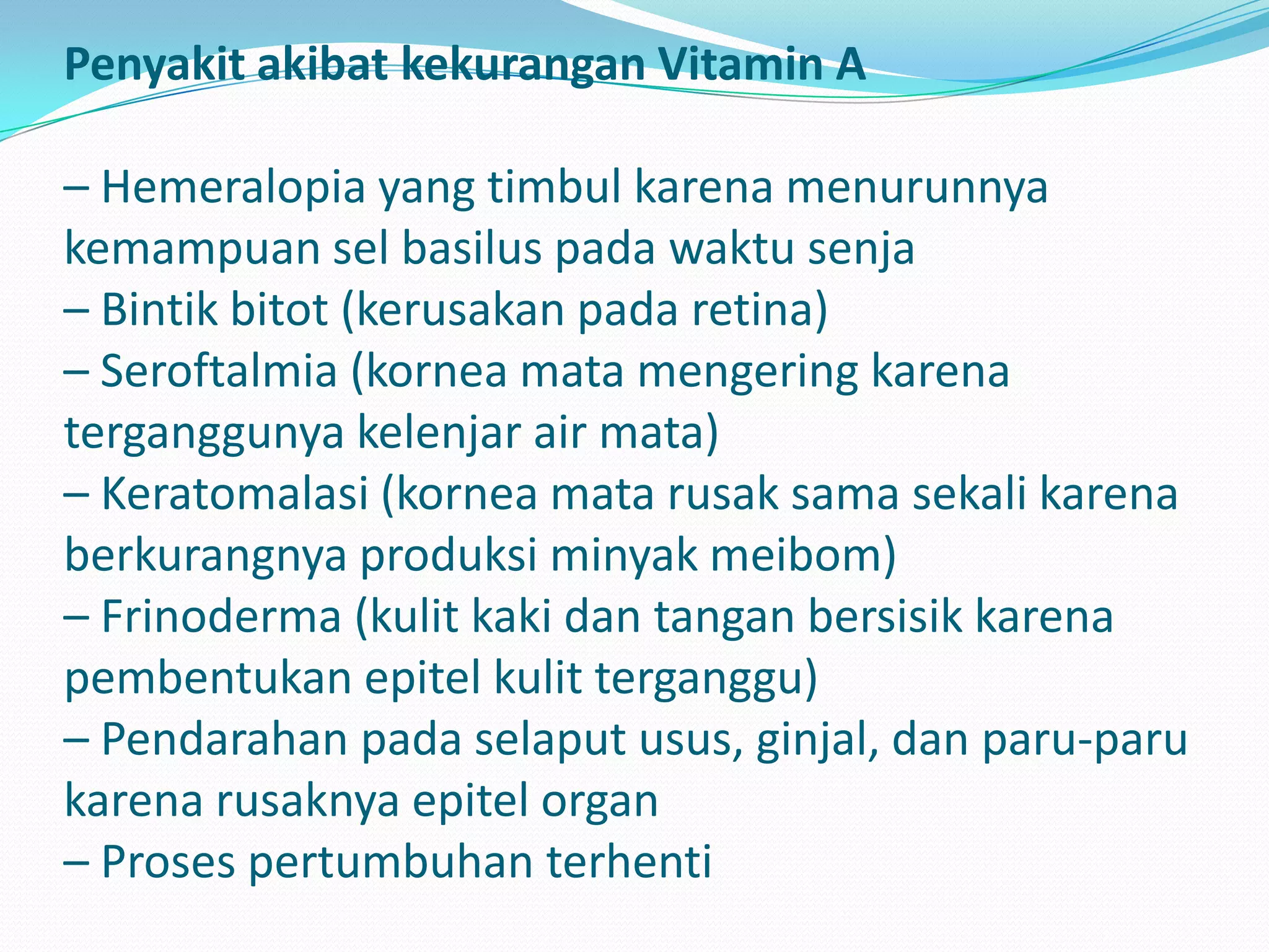 Manfaat vitamin a | PPTX