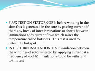 Manfacturing of turbo generators at BHEL | PPTX