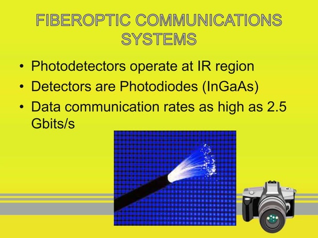 applications of photodetectors | PPTX | Cameras and Camcorders | Consumer Electronics