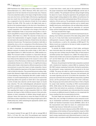 The effect of high-fat versus high-carb diet on body composition in ...