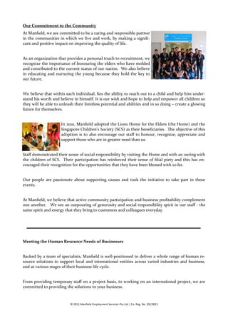 Manfield employment services | PDF | Human Resources | Business