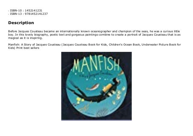 Manfish: A Story of Jacques Cousteau (Jacques Cousteau Book for Kids ...