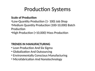 Overview of manufacturing processes primarily casting | PPTX