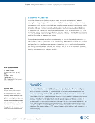 THE IMPACT OF DIGITALIZATION ON THE MANUFACTURING INDUSTRY - TECH ...