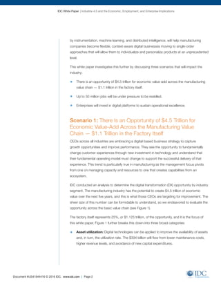 THE IMPACT OF DIGITALIZATION ON THE MANUFACTURING INDUSTRY - TECH ...