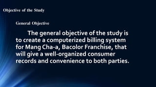 Mang Cha-a Billing System | PPTX