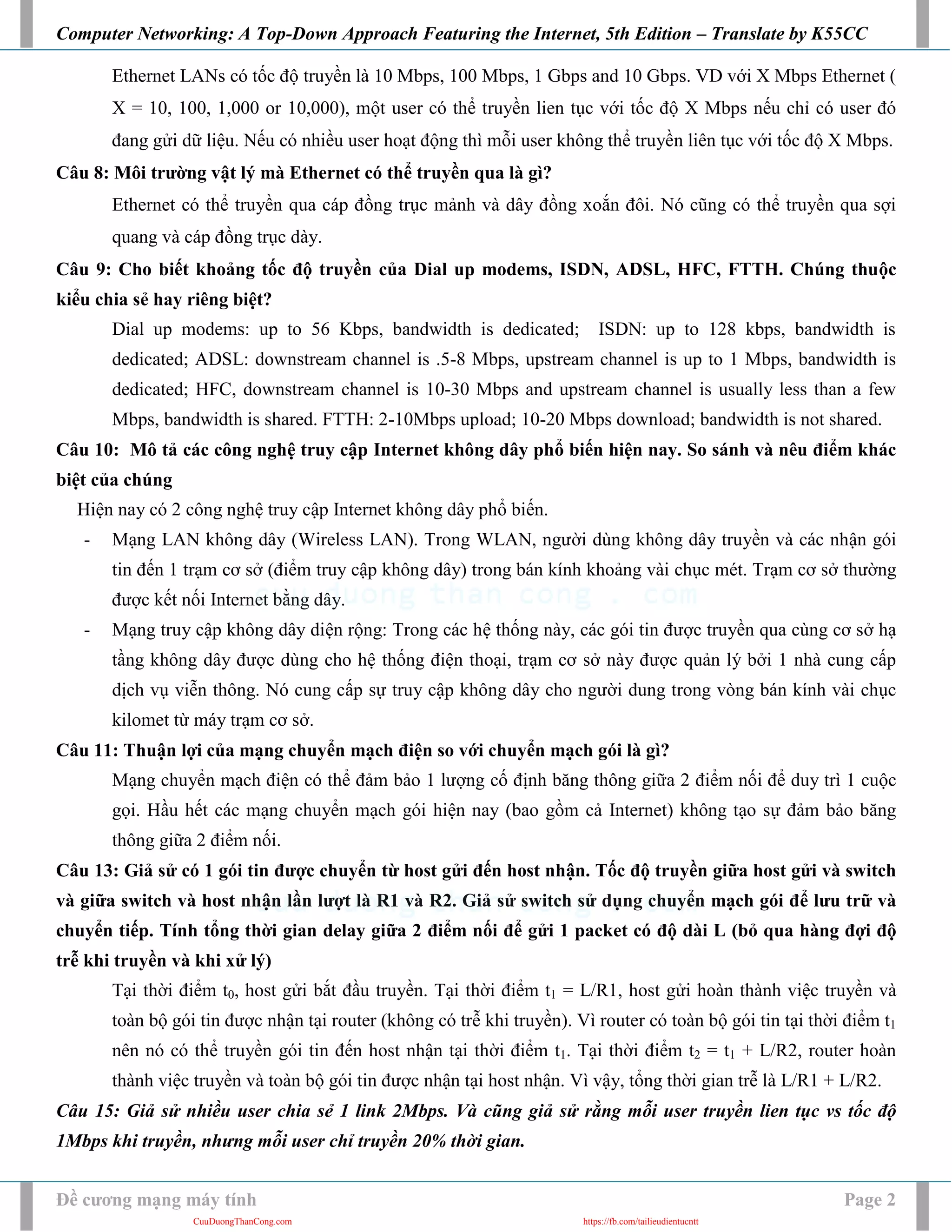 Mang may-tinh -tai-lieu-lt - [cuuduongthancong.com] | PDF