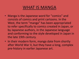 MANGA | PPTX