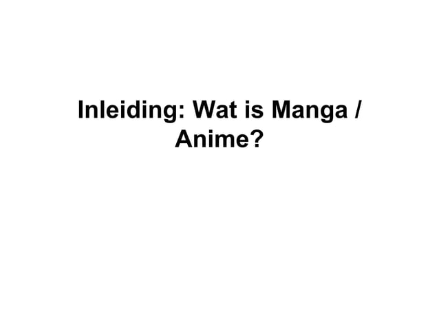 Manga Anime | PPT