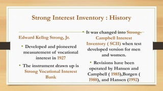 STRONG INVENTORY INTEREST-CAREER-G-UNIT-7-SII.pptx