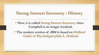 STRONG INVENTORY INTEREST-CAREER-G-UNIT-7-SII.pptx