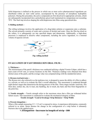 FAST DISSOLUTION ORAL FILM A COMPREHENSIVE REVIEW | PDF