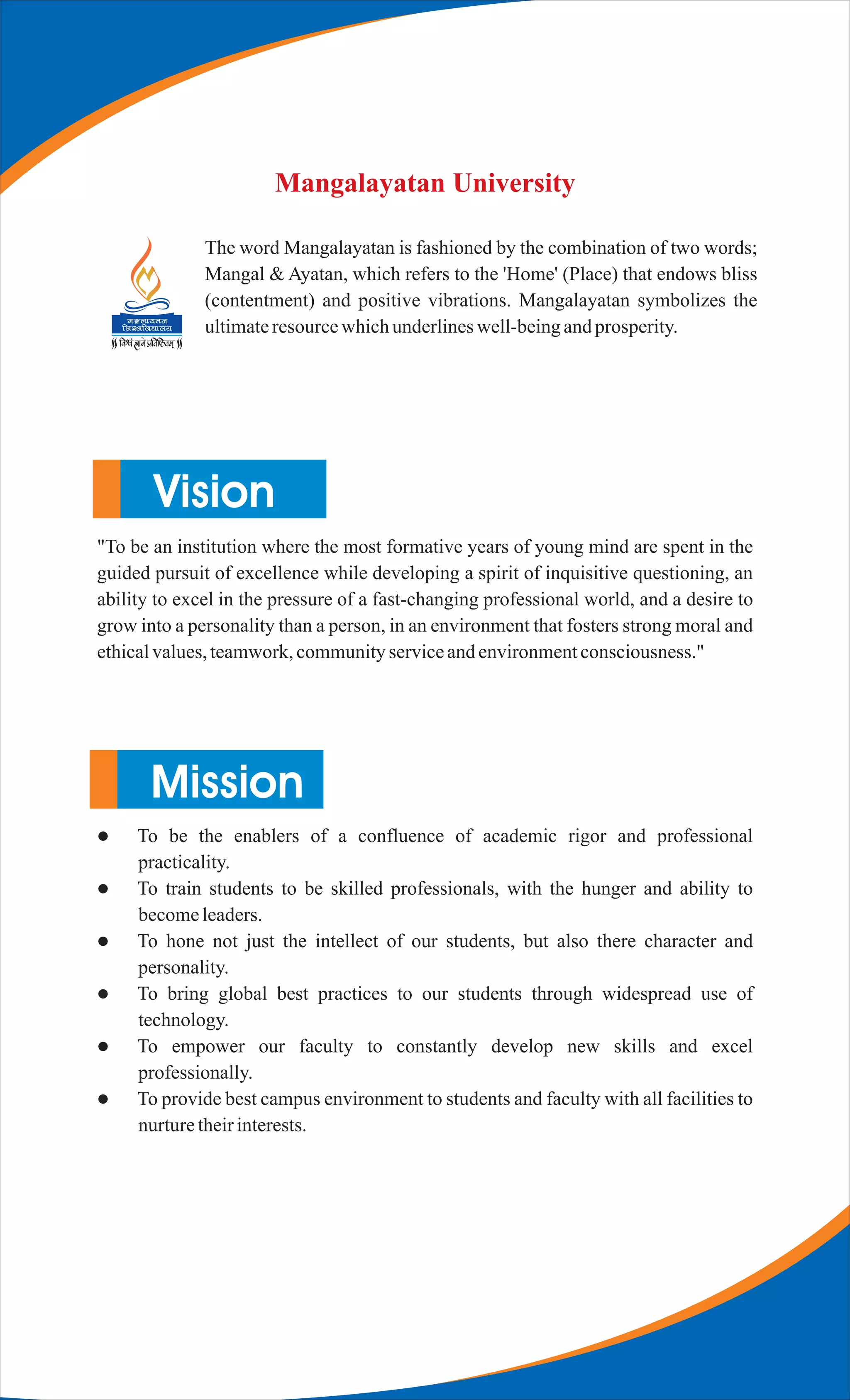 Mangalayatan university Training & Placement Department Profile | PDF