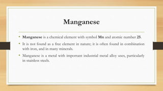 Manganese - Alloy | PPTX