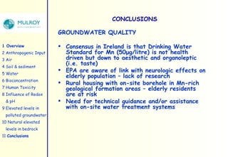Manganese - A Water Pollution Indicator Or Natural Groundwater ...