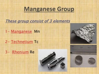 Manganese group | PPTX