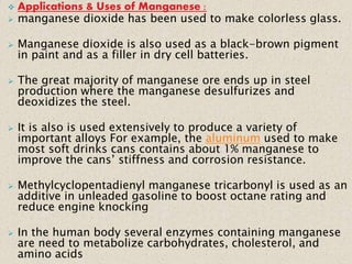 Manganese group | PPTX