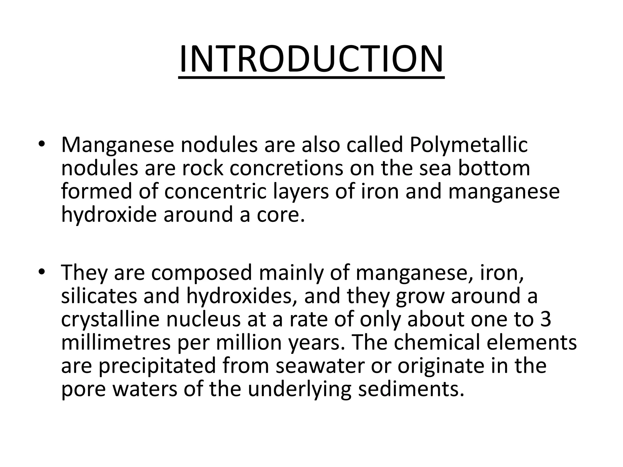 Manganese nodules | PPTX