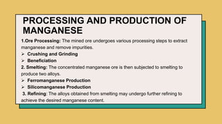 Manganese and Vanadium Rock metals in detail | PPTX
