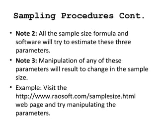 Mangasini ppt lect_sample size determination | PPT