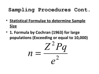 Mangasini ppt lect_sample size determination | PPT | Science