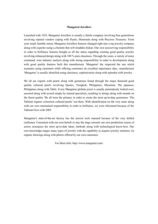 Mangatrai Jewellers | DOC
