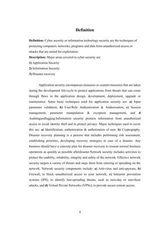 mangement MEASURE OF CYBER SECURITY MANAGMNET | DOCX