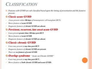 Management of acute graft versus host disease | PPTX