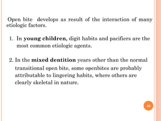 Mangement of openbite in orthodontics | PDF