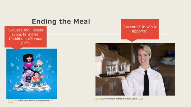 Manger au restaurant final | PPTX