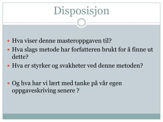 Mangfold i klasserommet | PPTX
