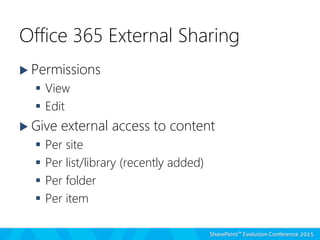 Managing permissions in SharePoint | PPTX