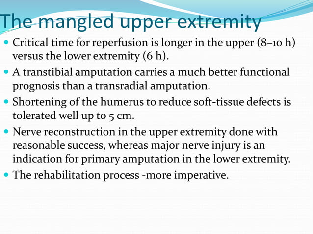 Mangled extremity and its Management | PPTX