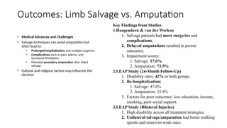 Mangled Extremity- A comprehensive Guidelines of Management | PPT