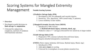 Mangled Extremity- A comprehensive Guidelines of Management | PPT
