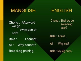 Manglish English | PPS