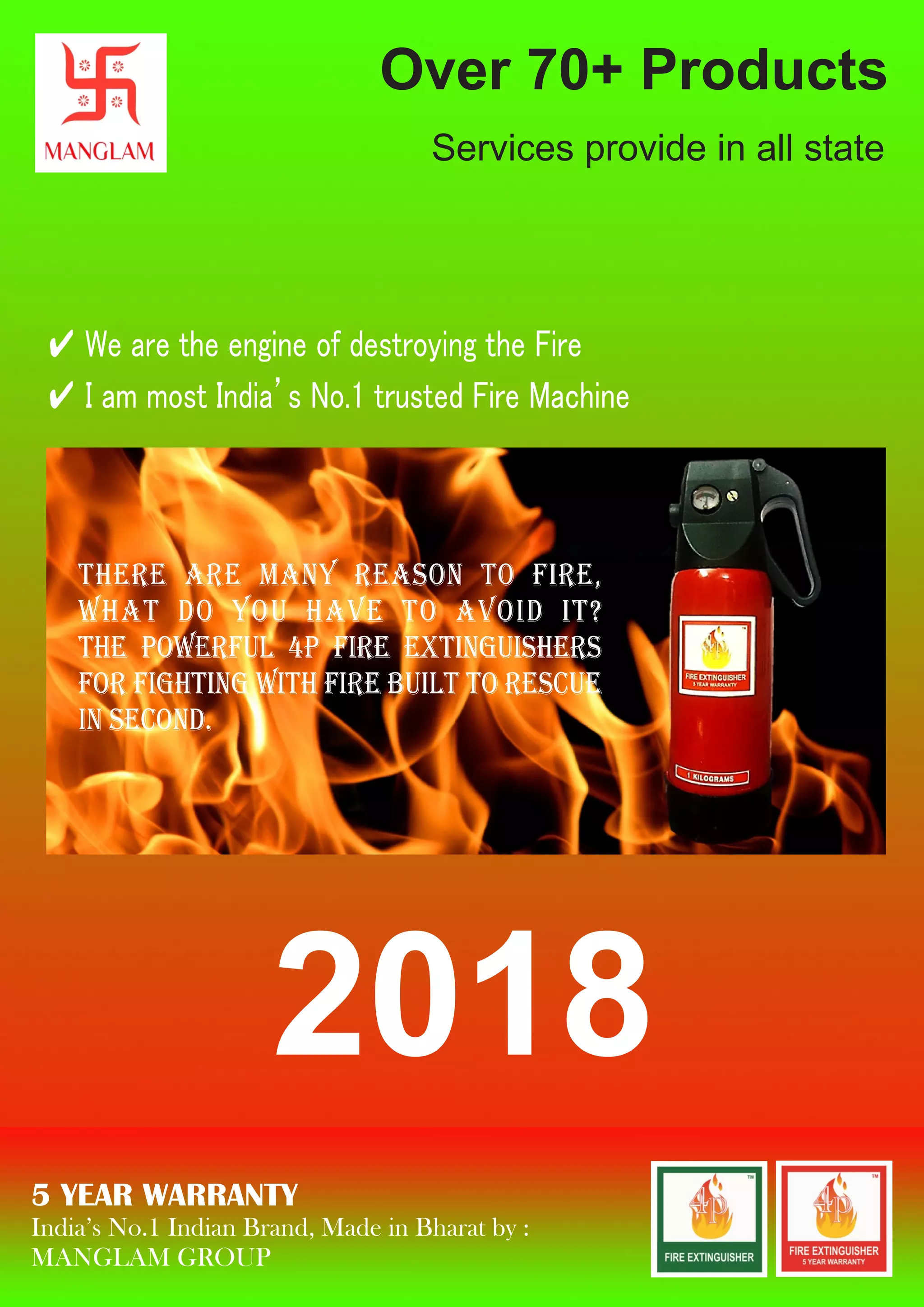 CEILING MOUNTED FIRE EXTINGUISHER By Manglam Fire Safety Solution | PDF