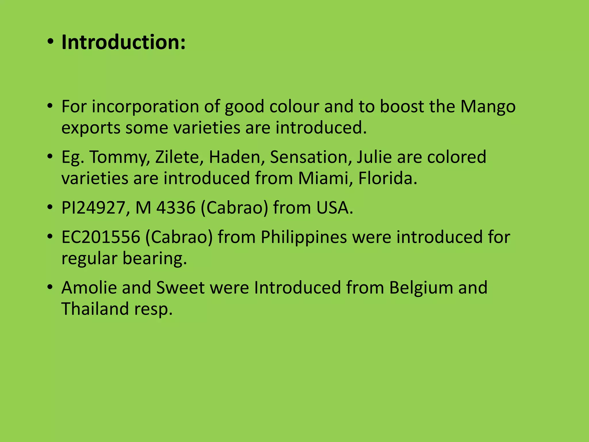 Mango breeding | PPTX