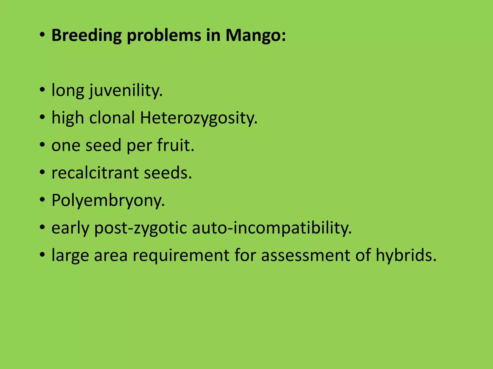 Mango breeding | PPTX