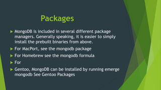 Mango Database - Web Development | PPT