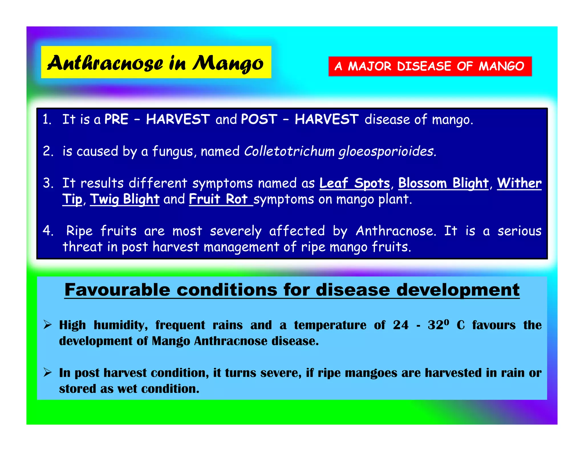 Mango diseases and its management | PDF