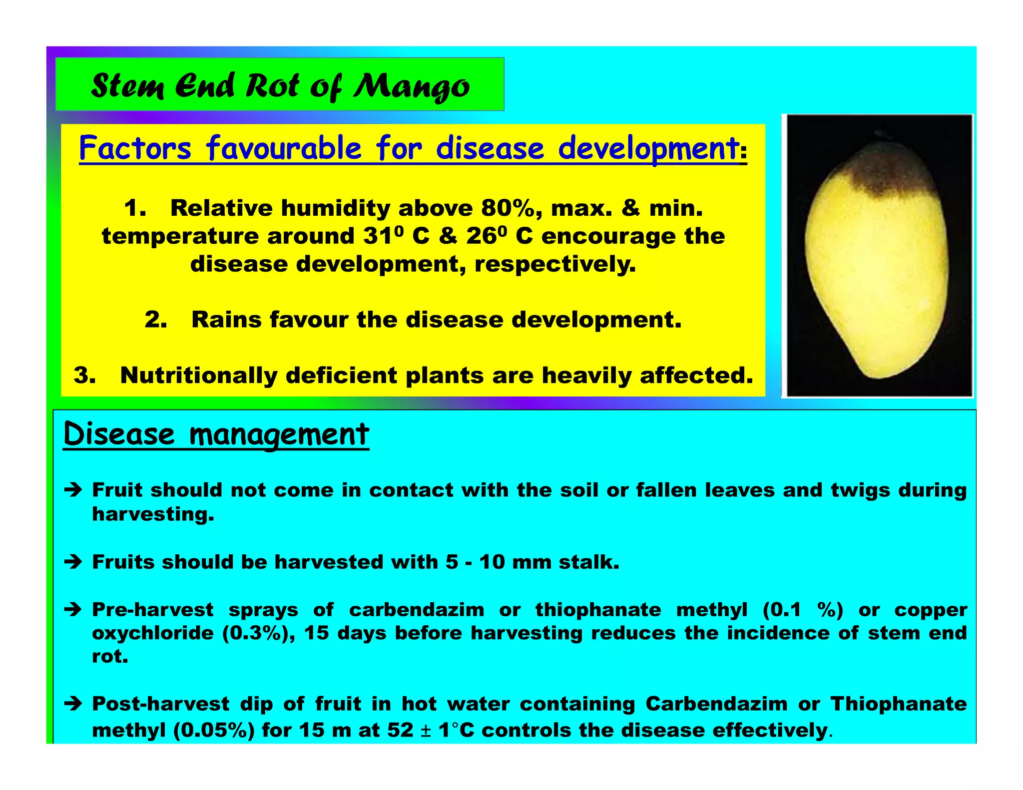 Mango diseases and its management | PDF