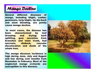 Mango diseases and its management | PDF
