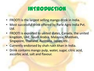 Mango frooti | PPTX